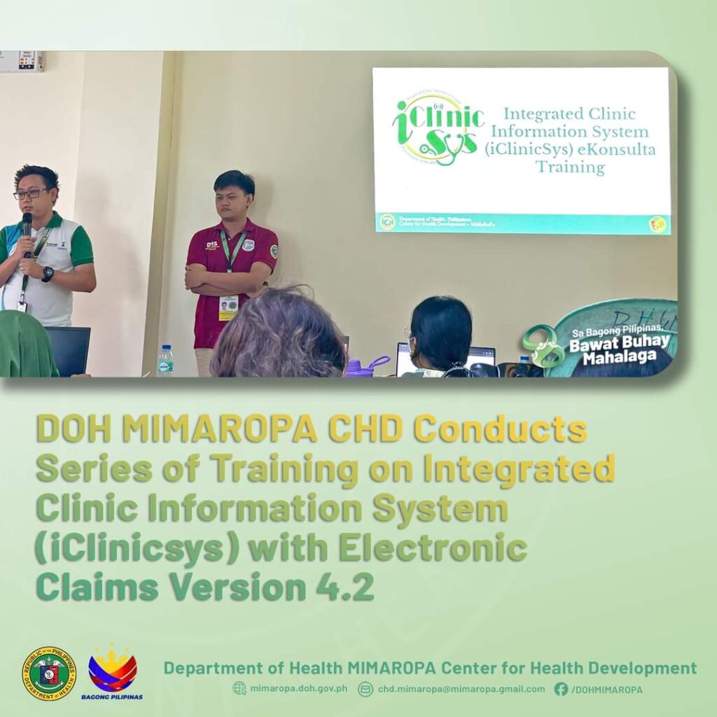 DOH Trains Health Workers on New Clinic Information System in MIMAROPA ...
